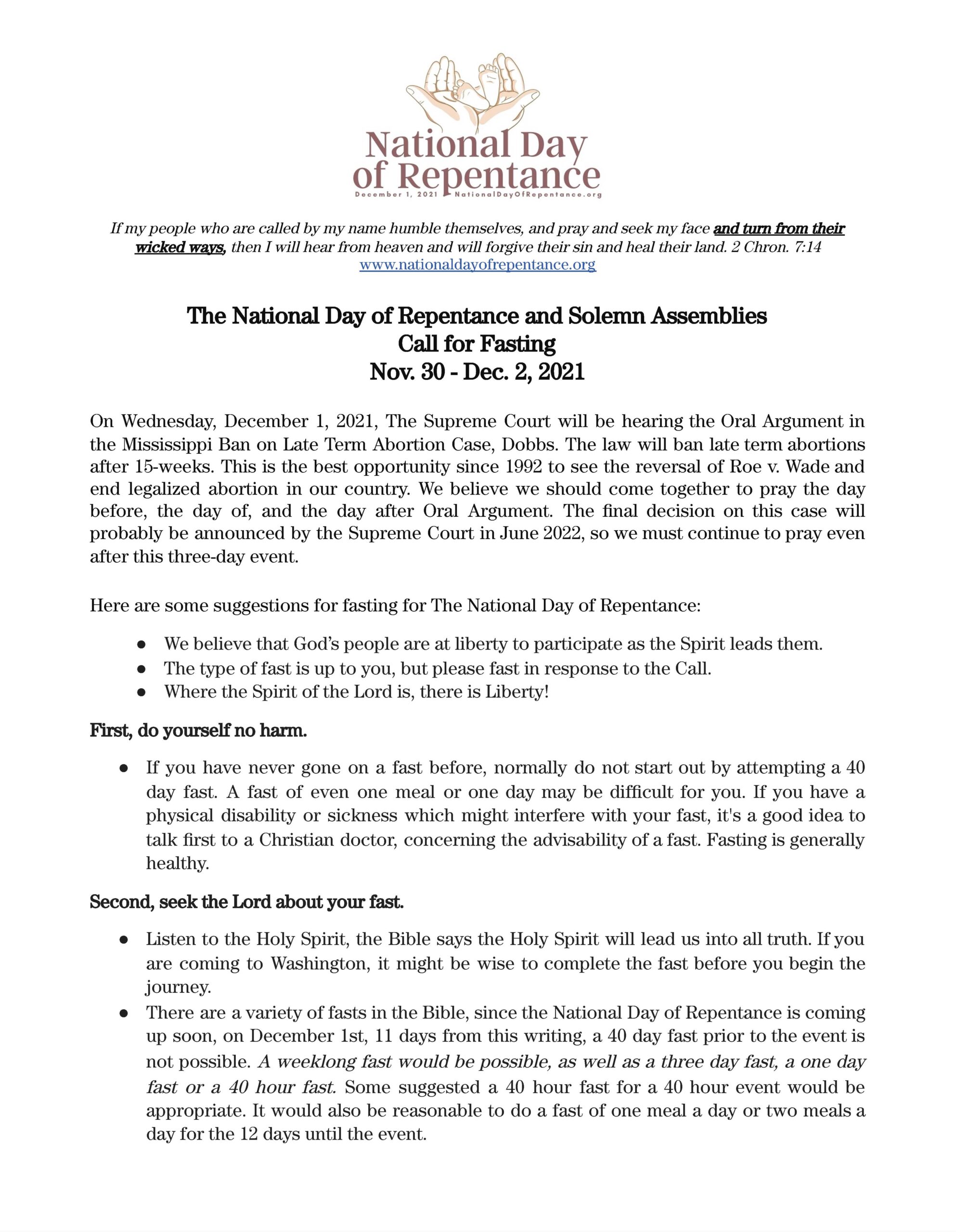 NDR Media Files - National and International Day of Repentance